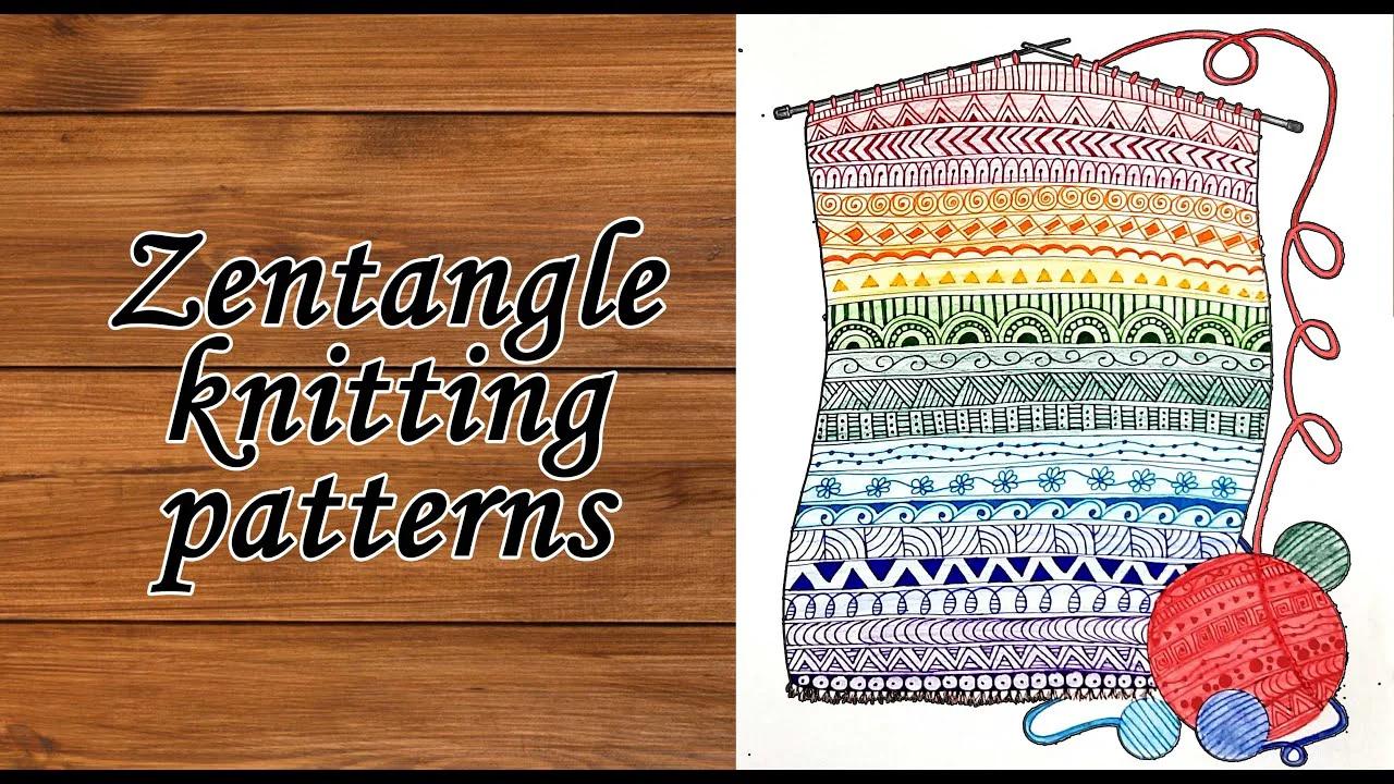 #zentangle patterns ZENTANGLE KNITTING PATTERNS || ARTRICA||
