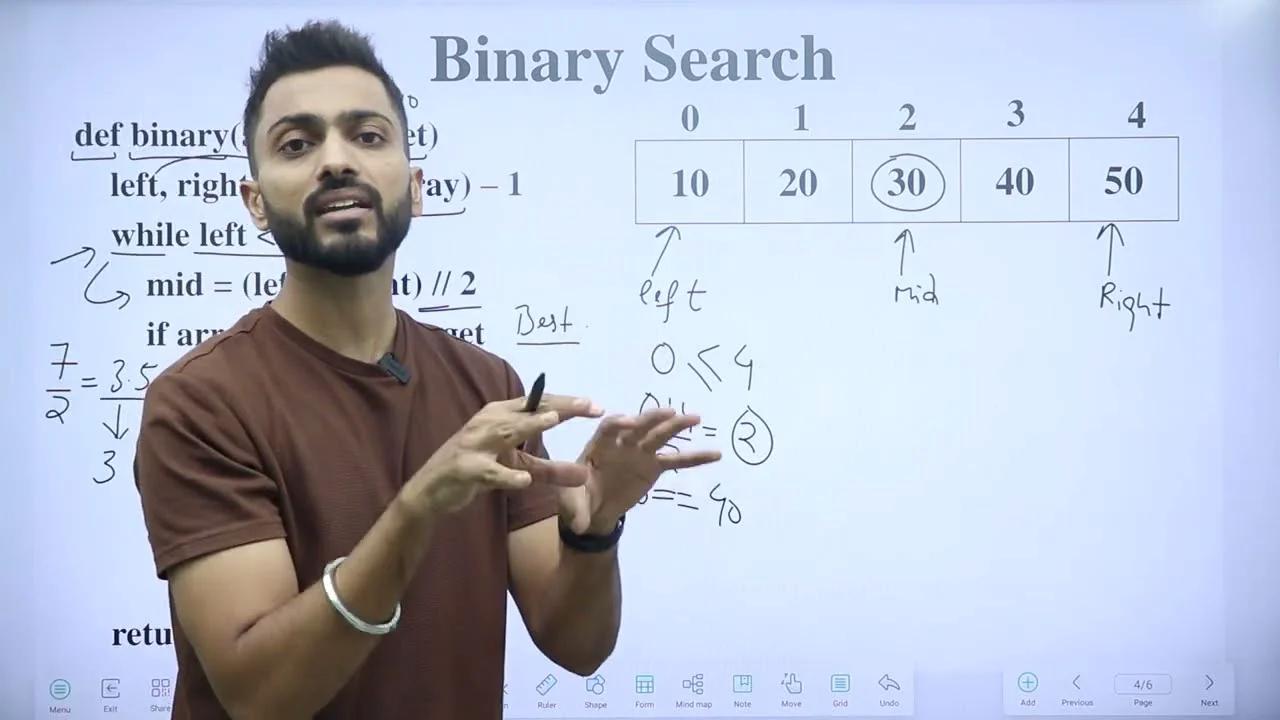 Binary Search 👀 In Python 🐍 Complete Dsa In Python