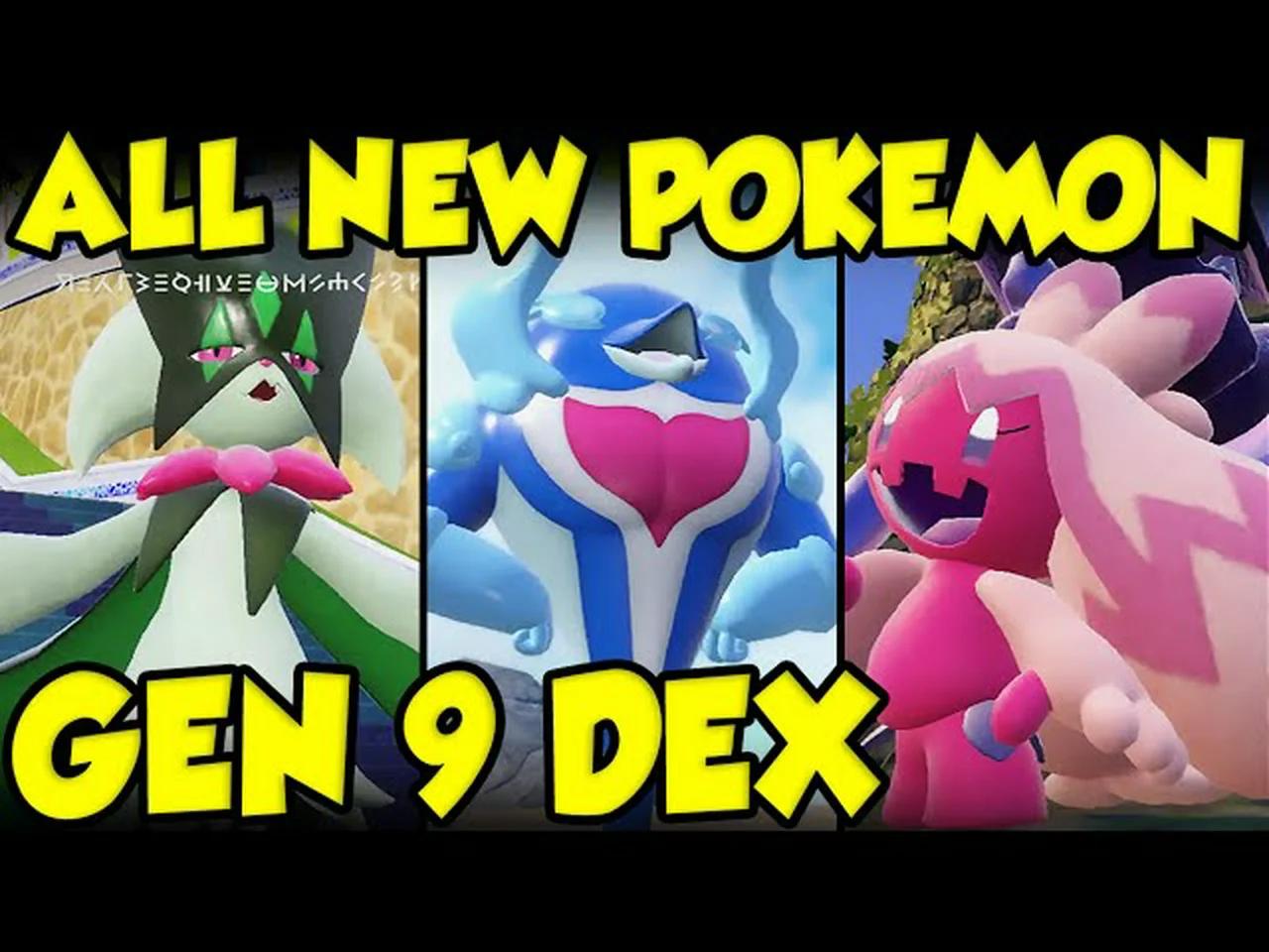 REACTING TO ALL 107 NEW GENERATION 9 POKEMON! Every New Pokemon In ...
