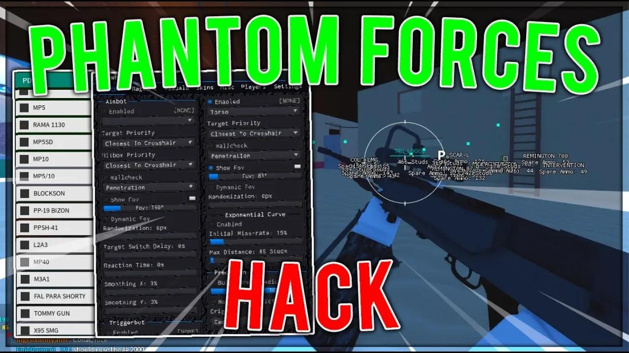 ROBLOX Phantom Forces Hack Script | Rage Bot, Unlock All, Aimbot, Fly ...