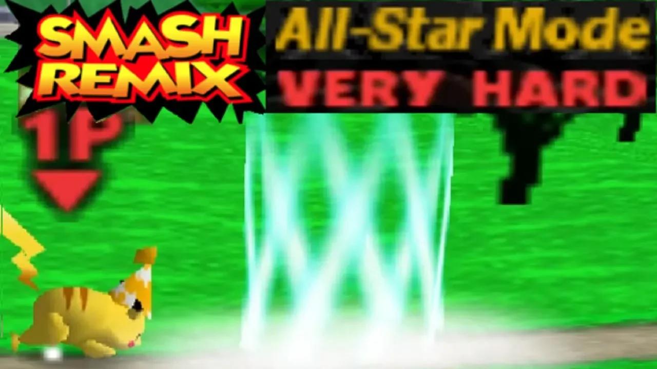 Smash Remix - All-Star Mode Gameplay with Pikachu (VERY HARD)