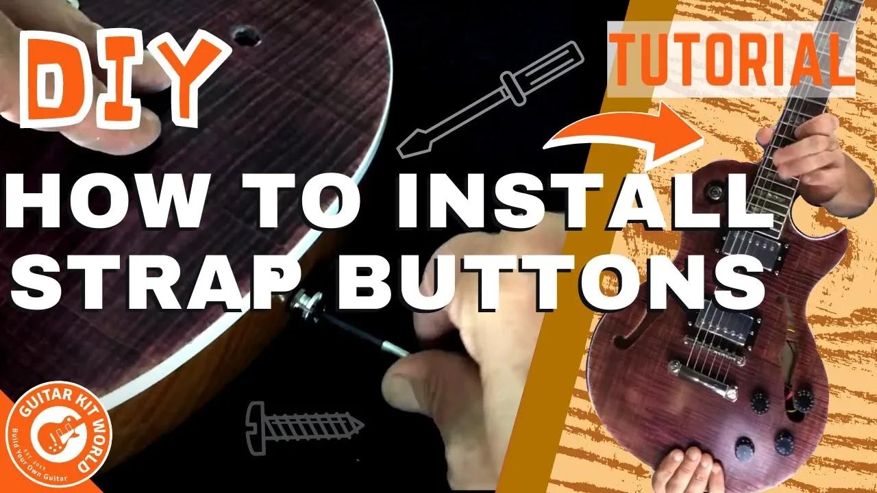Installing strap buttons | Semi-hollow LP style