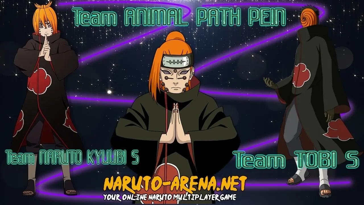 NARUTO ARENA | TEAM ANIMAL PATH PEIN | TEAM TOBI (S)