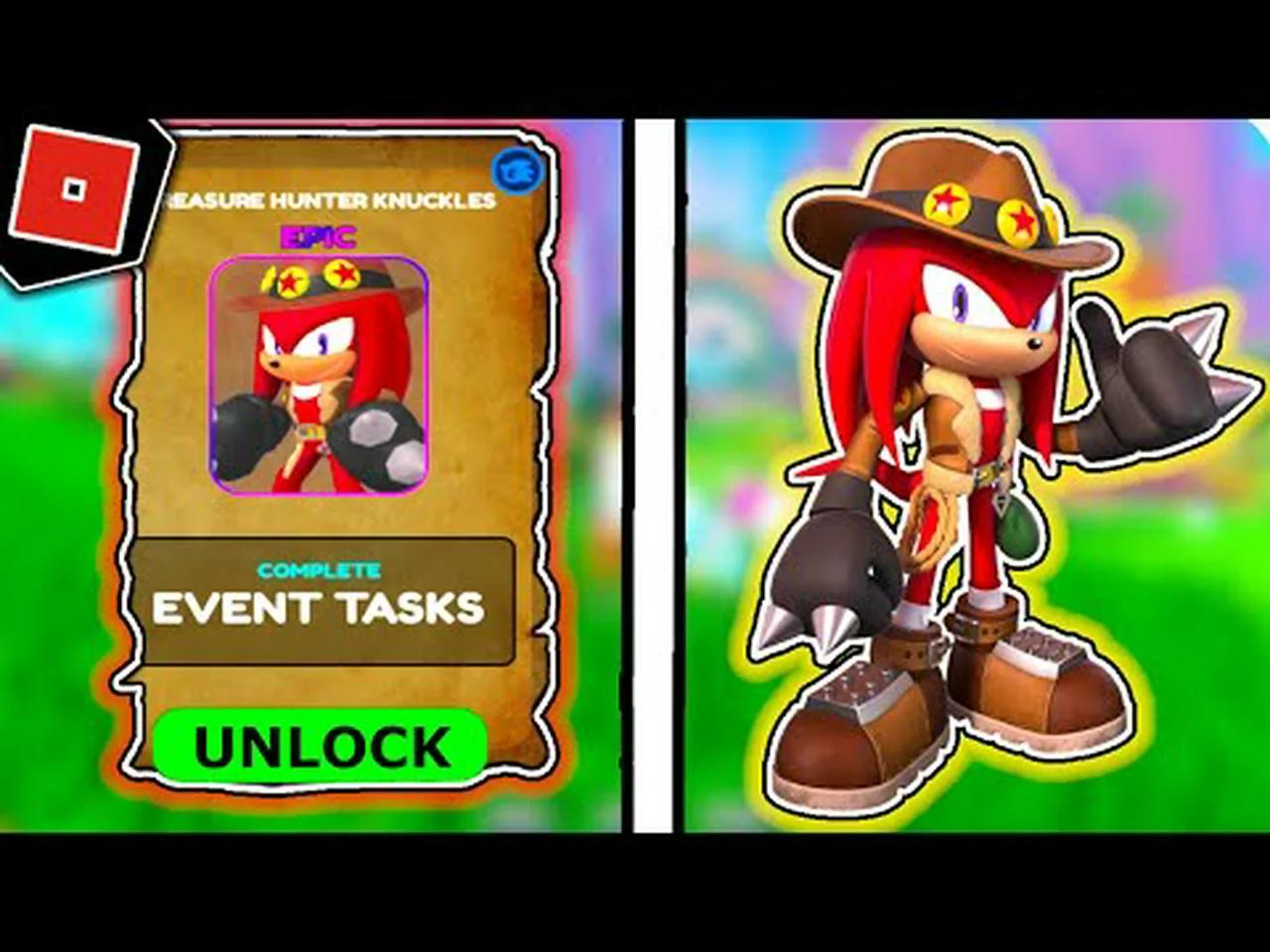 How to UNLOCK TREASURE HUNTER KNUCKLES in SONIC SPEED SIMULATOR - Roblox