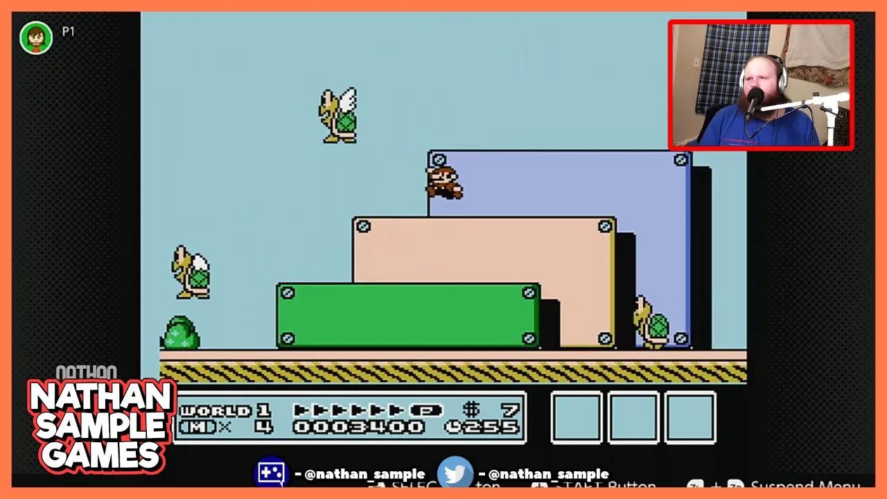 Super Mario Bros. 3 (Switch Online) #1 FULL STREAM - Nathan Sample Games