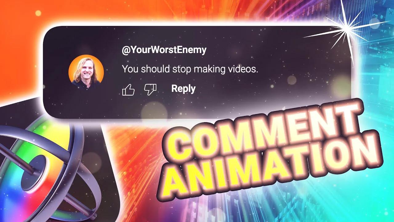 Create a YouTube comment animation for Final Cut Pro | Apple Motion ...
