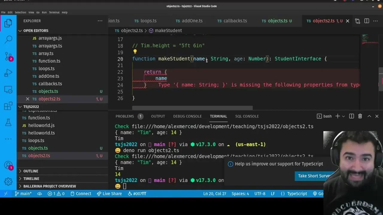 AM Coder - 2022 Intro to Typscript/Javascript/Node/Deno #9 - Objects ...
