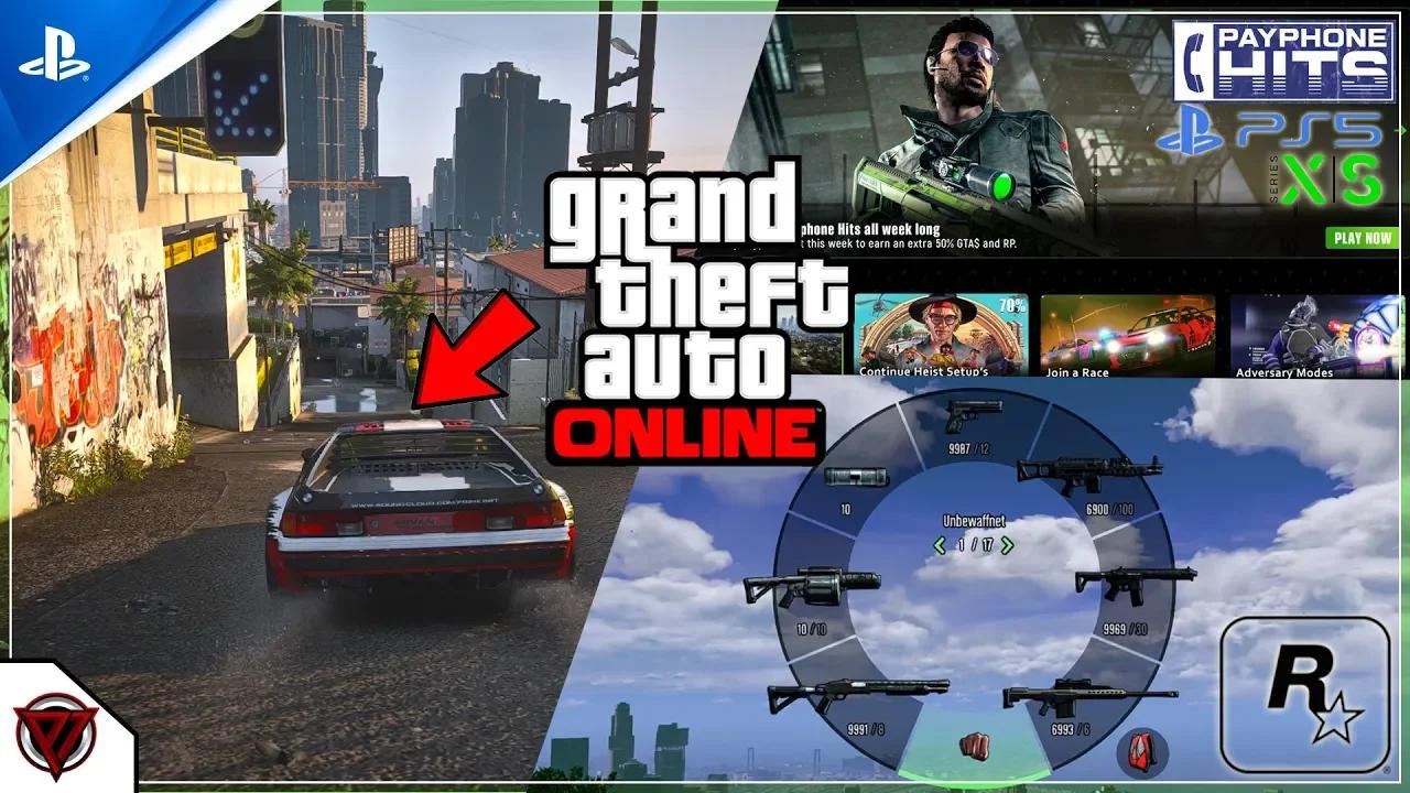 GTA 5 AN GTA ONLINE NEXT GEN NEW MENU UI!? NEW HUD WEAPON WHEEL ...