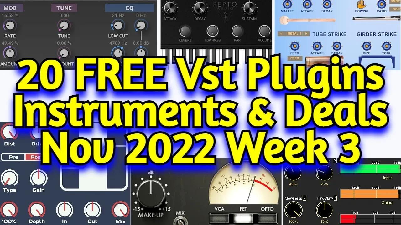20 New FREE VST Plugins, Vst Instruments, Sample Packs & Black Friday ...