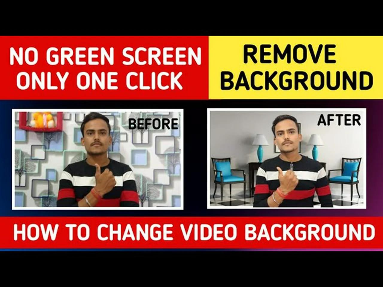 How to change video background without any green screen। Change Video ...