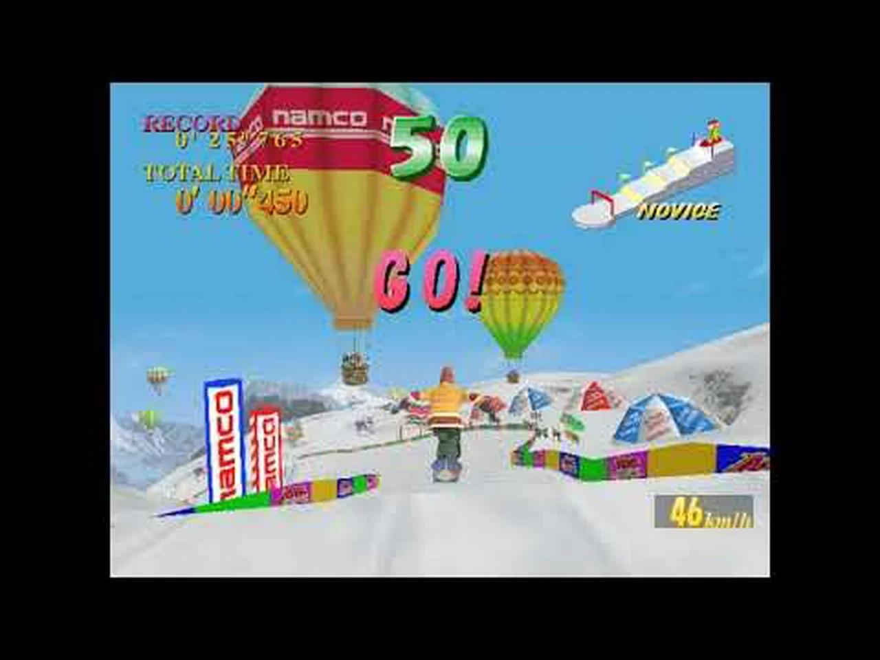 Alpine Surfer (Namco System Super 22) - Full Playthrough (MAME 250)
