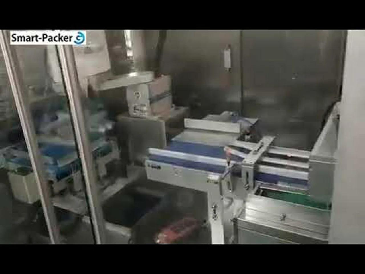 Automatic meat ball sorting counting feeding stretch film packaging ...