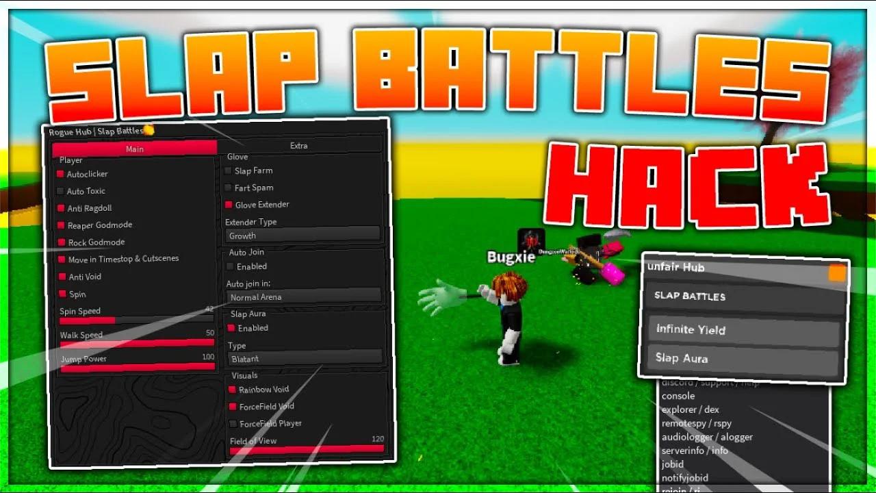 ROBLOX Slap Battles Script GUI Hack: Slap Aura, Auto Farm, Glove ...