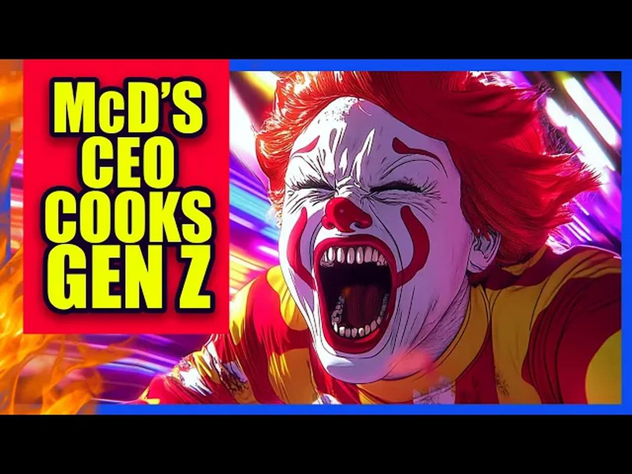 McDonald's CEO Cooks Gen Z Workers! | Clownfish TV