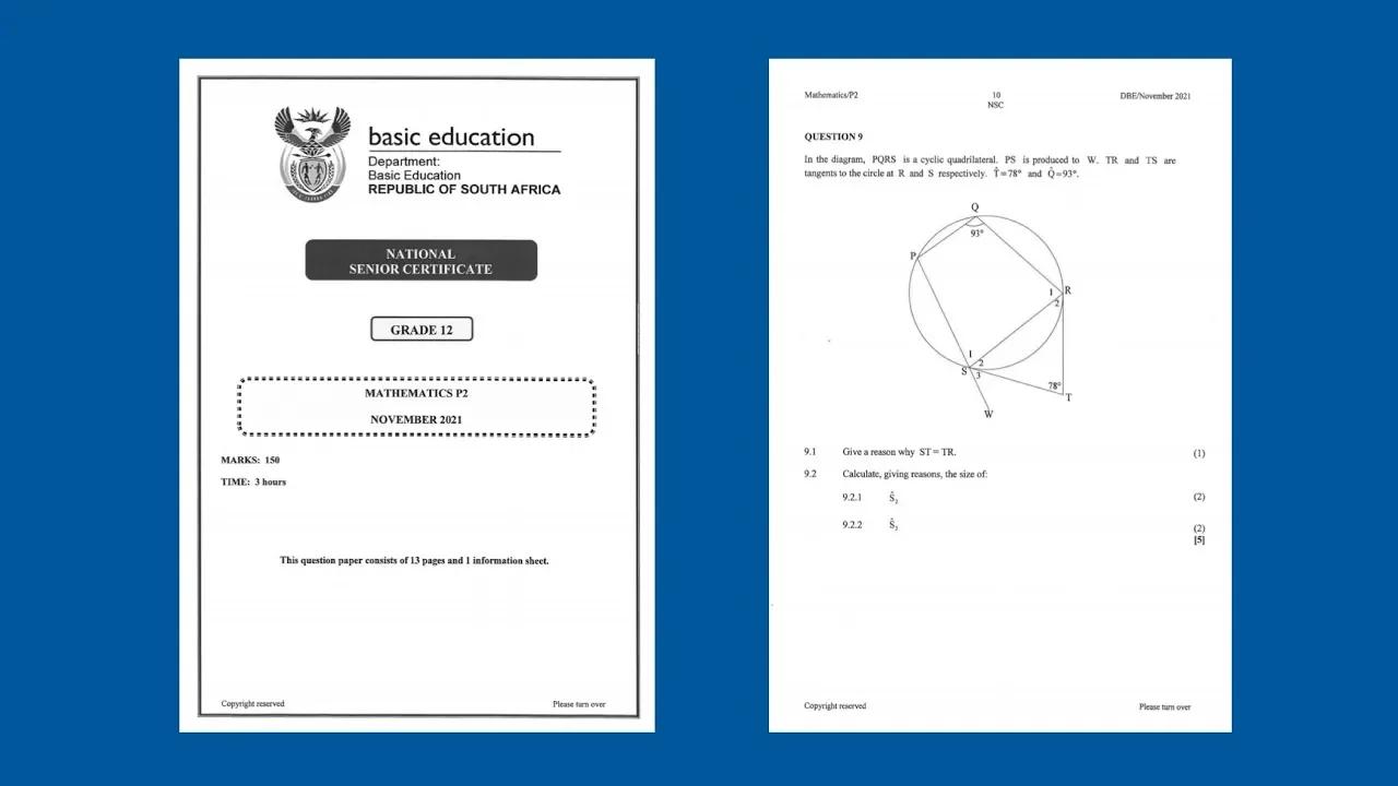 Euclidean Geometry Grade 12 Mathematics November 2021 Question 9 Past ...