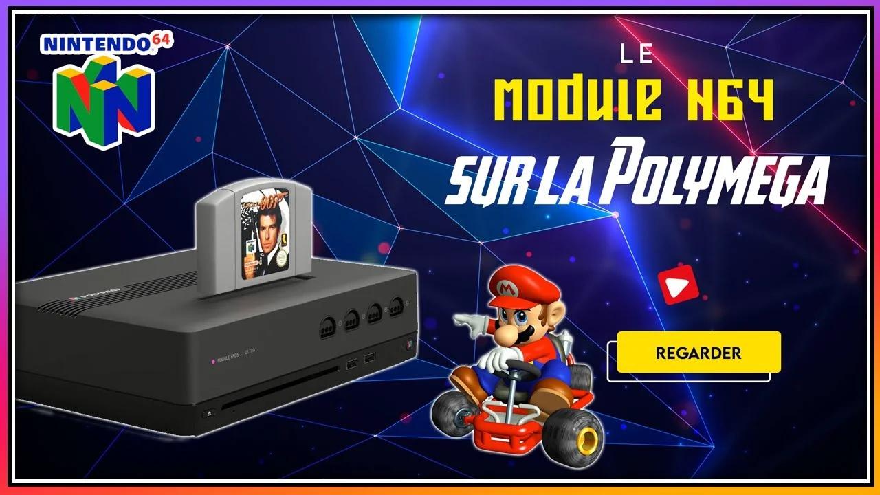 Polymega on essaye le module Nintendo 64 mario kart ,etc ...