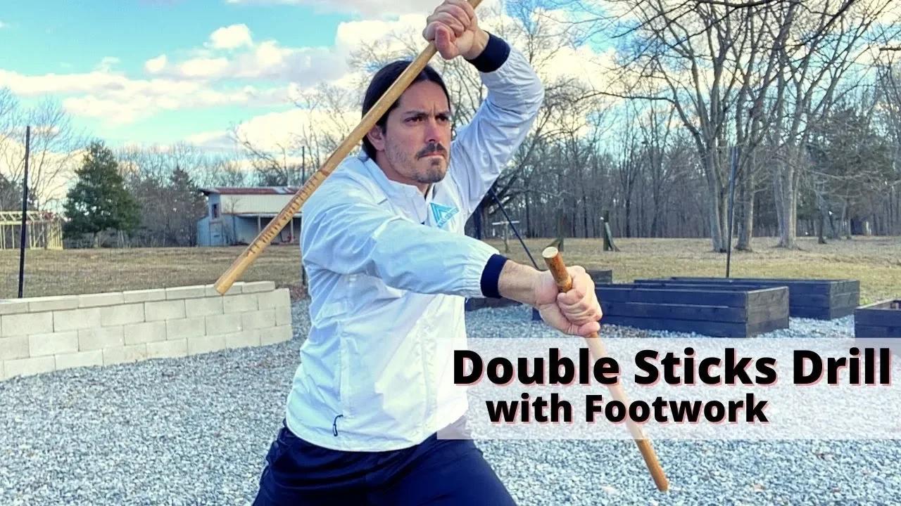 Double Sticks Sinawali with Basic Footwork | Arnis Kali Filipino ...