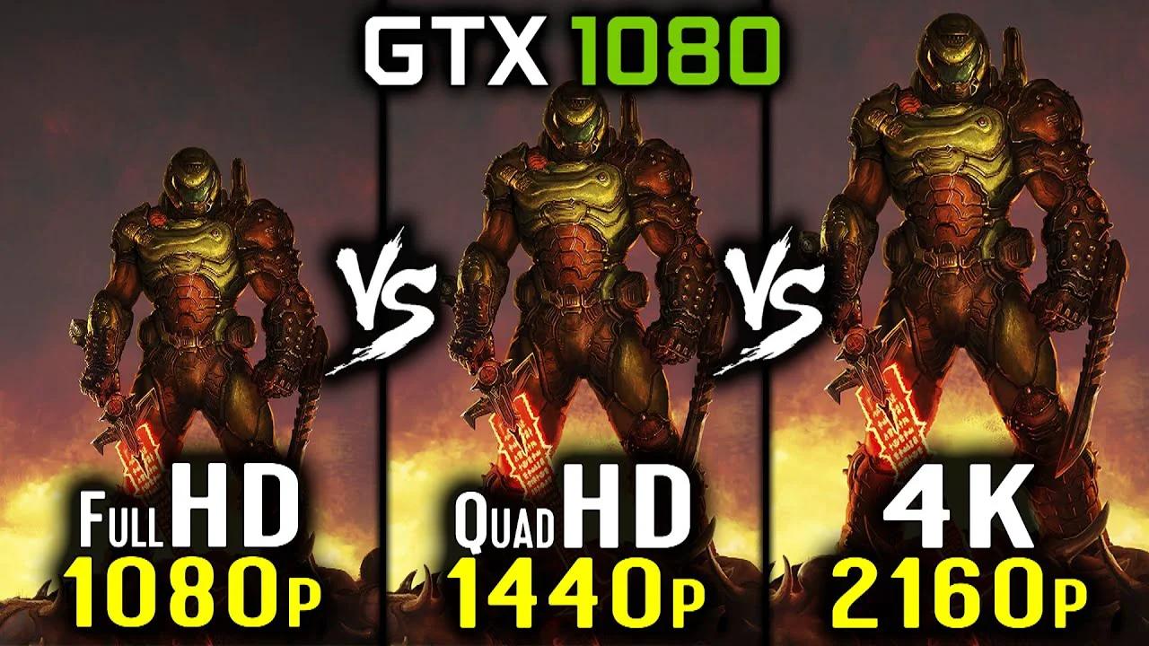 DOOM Eternal - GTX 1080 - 1080p vs 1440p vs 2160p 4K Benchmark + 1440p ...