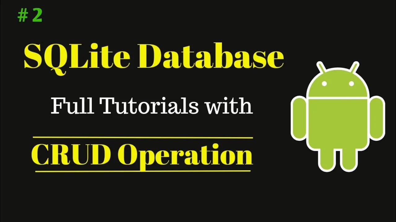 SQLite database in android studio || SQLite Database Full Course || part 2