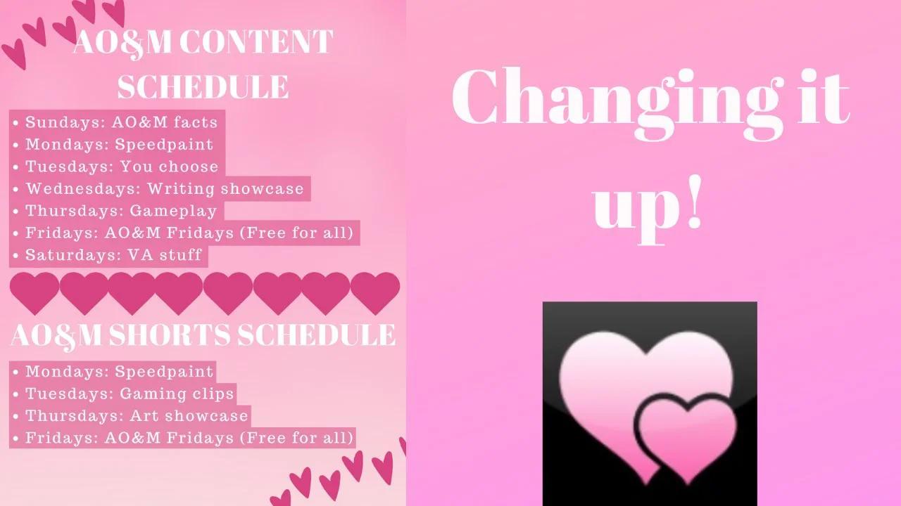 AO&M Fridays #12: New schedule again