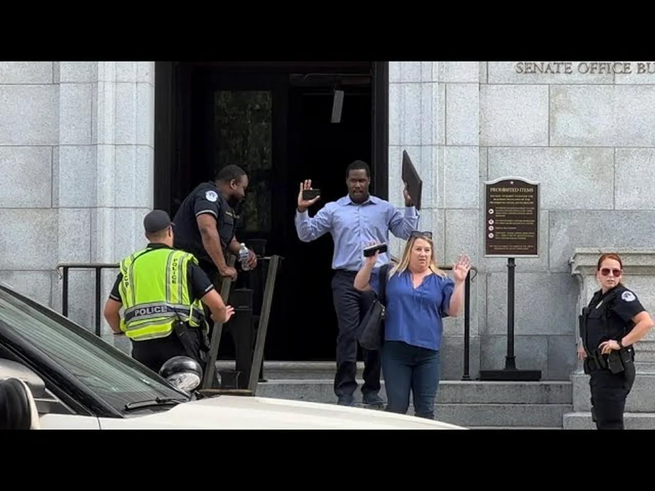 Evacuation of Senate Office Buildings After False Active Shooter Report