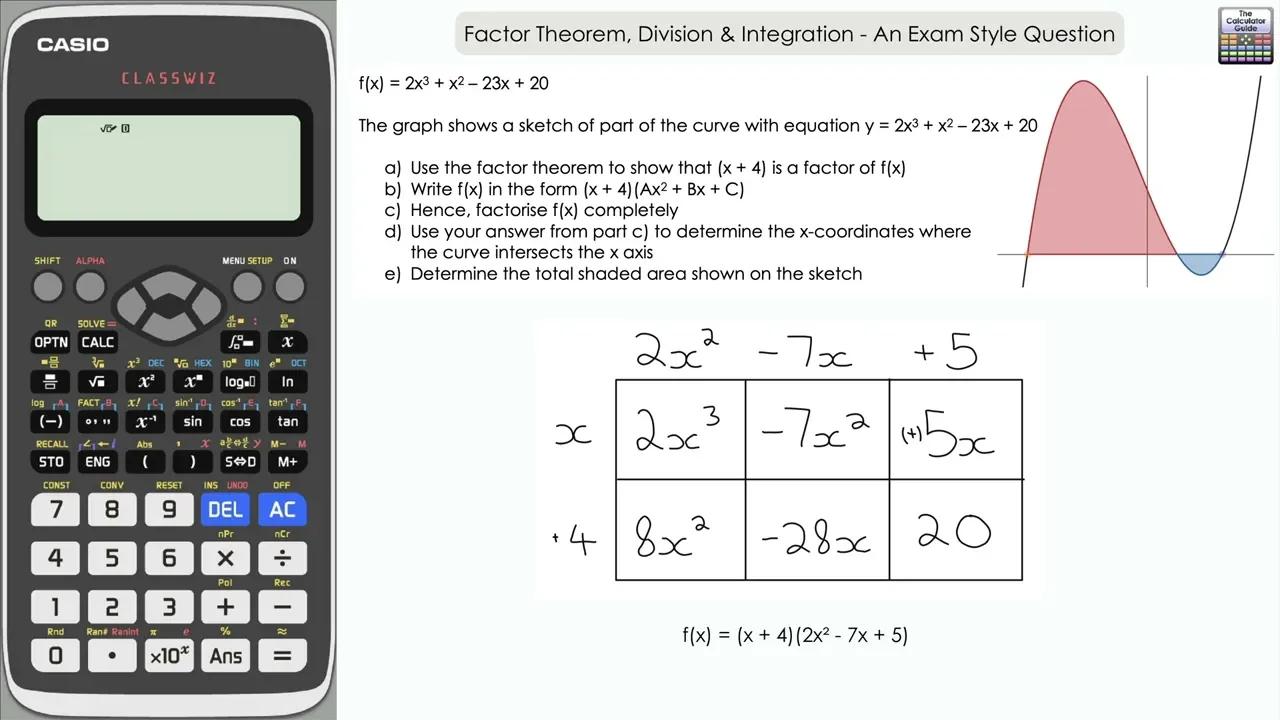 Factor Theorem, Division & Integration - Exam Style Question | A-Level ...