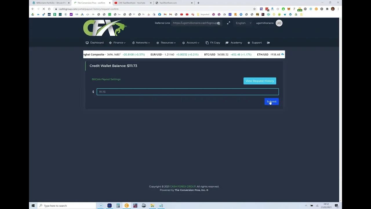 CashFX $100 Withdrawal Legacy Platform