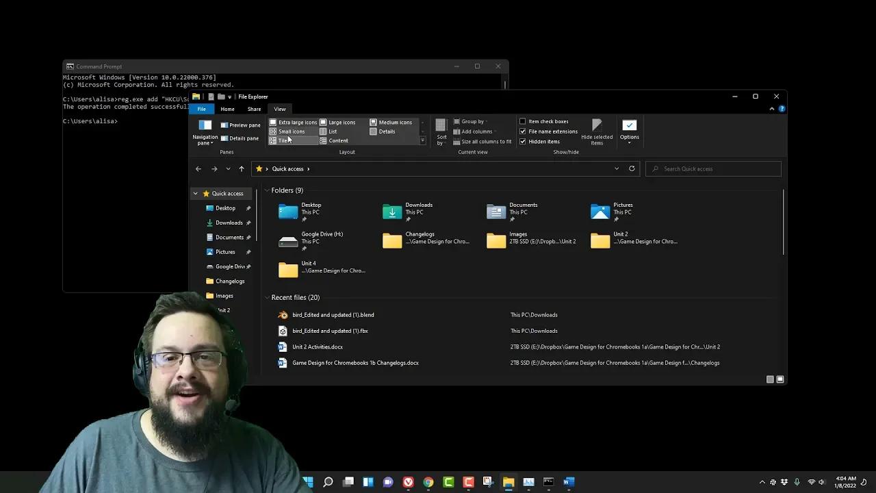 Restore classic File Explorer command bar in Windows 11