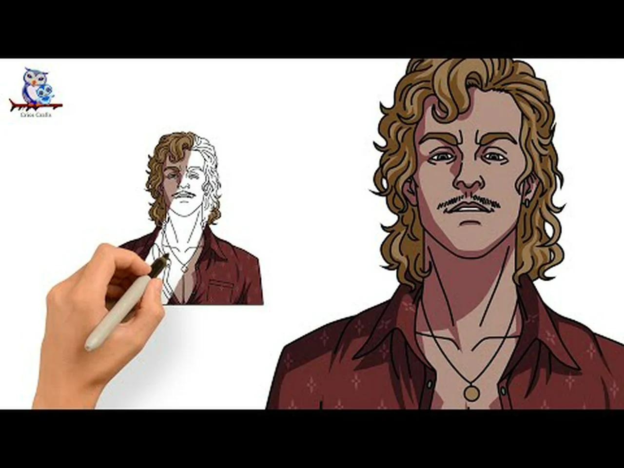 How to Draw Billy Hargrove Stranger Things Season 4 - Art Tutorial