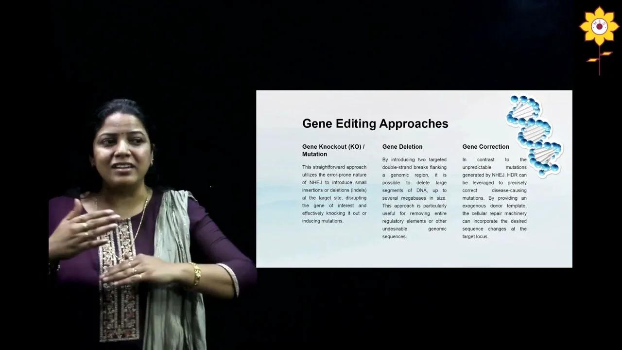 Basics of Gene Editing Technique | L1 | Prof. Suparna Deepak | PCACS