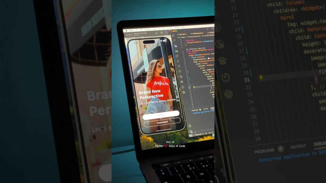 Flutter 100 Days of Code - Day 16 #shorts
