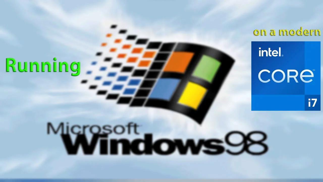 Running a Windows 98 vm on modern hardware (sort of)