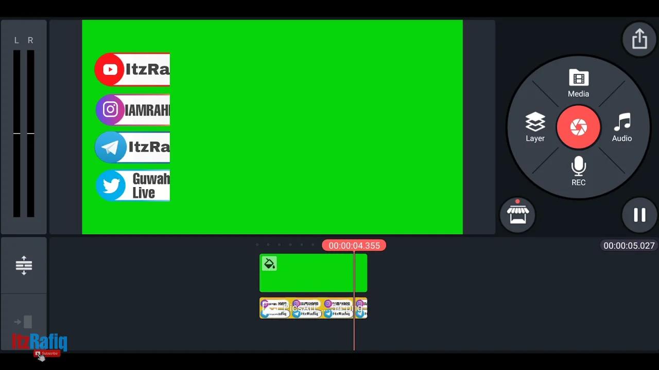 How to make green screen animation using Kinemaster