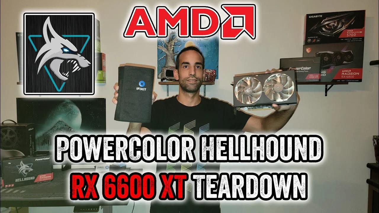 PowerColor Hellhound RX 6600 XT Teardown - Live