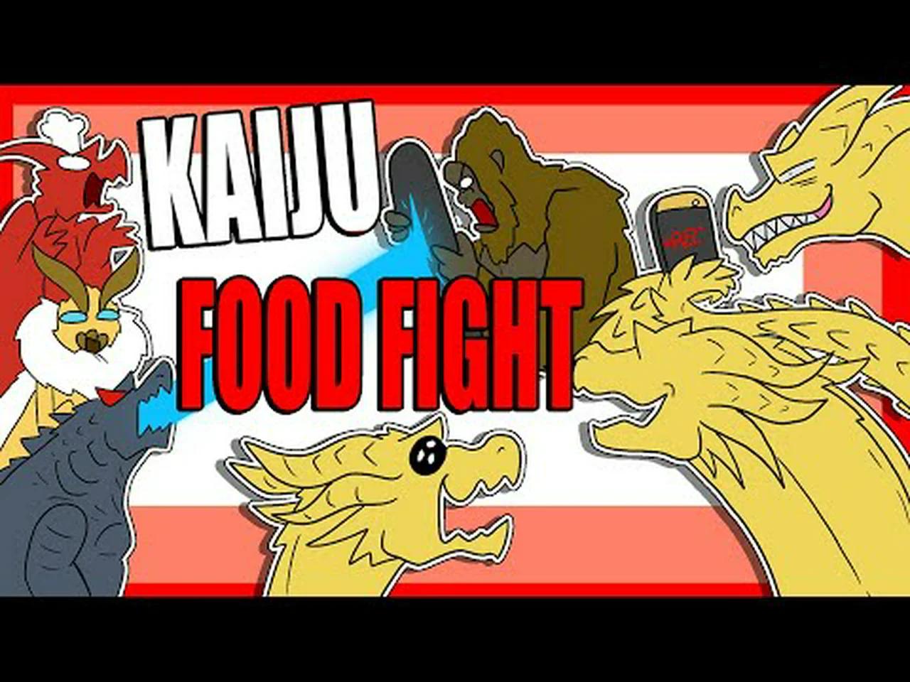 Godzilla, Kong & King Ghidorah's Food Fight (Godzilla Comic Dub)