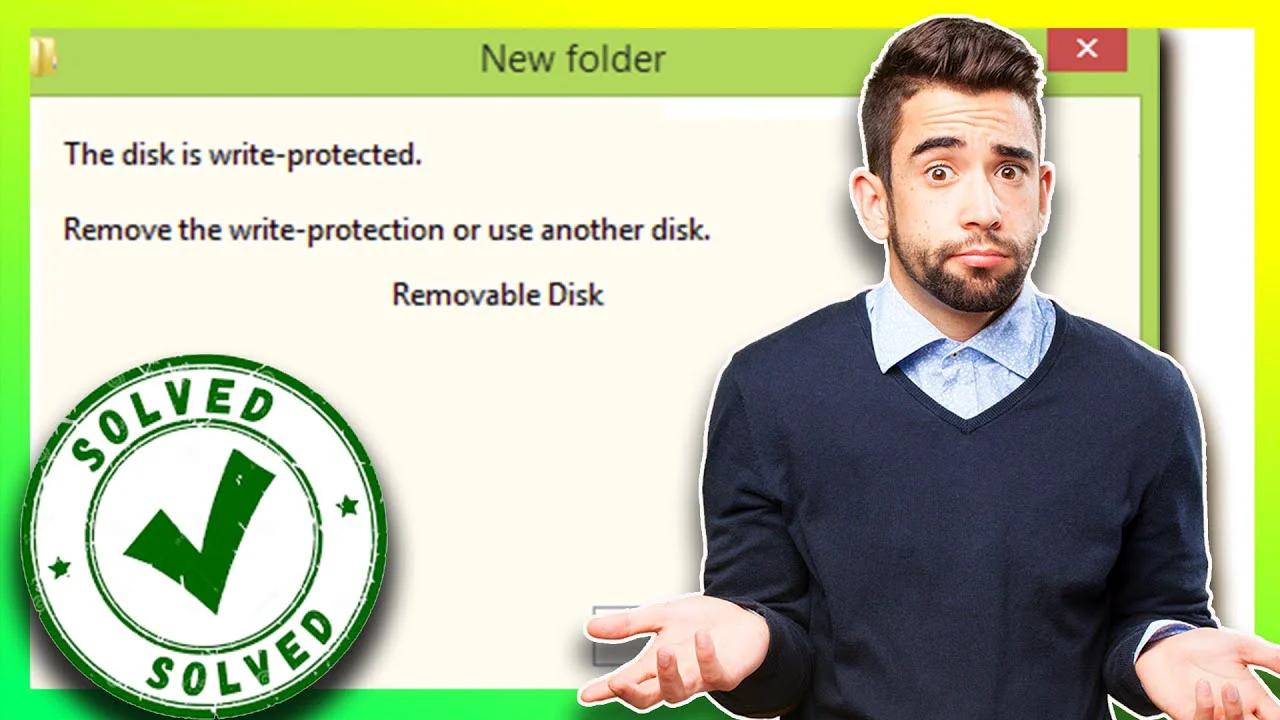 How to Fix "The Disk is Write Protected" Error | Pen drive is WRITE ...