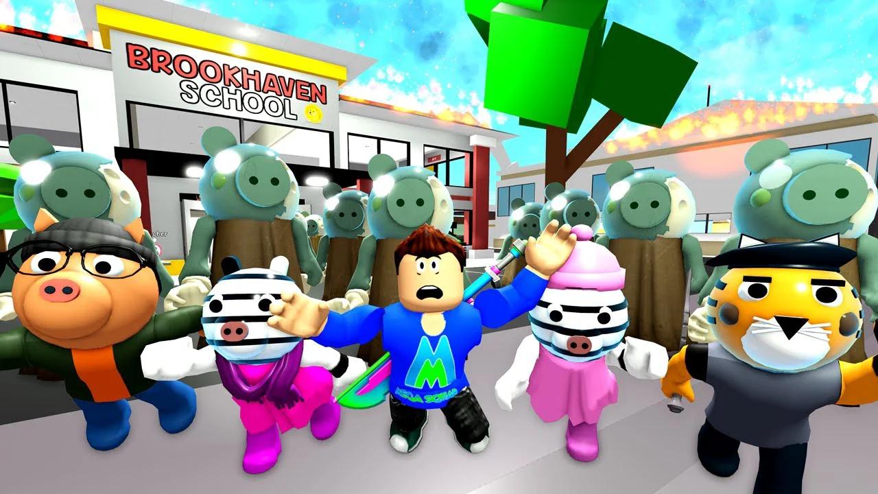 ROBLOX PIGGY'S TAKE OVER BROOKHAVEN 🏡 RP! Animating Your Comments ...