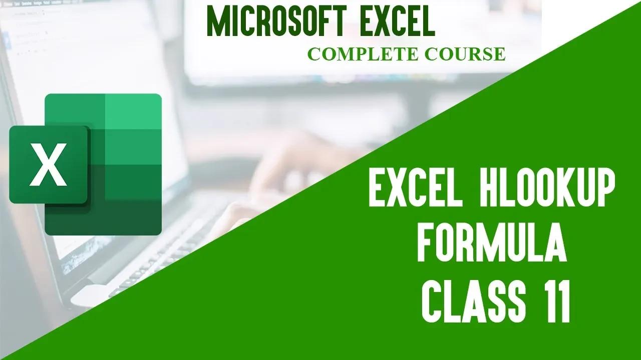 Microsoft Excel Hindi Urdu Tutorials How To Us H Lookup Formula In Excel Class 11 Technical Buddy