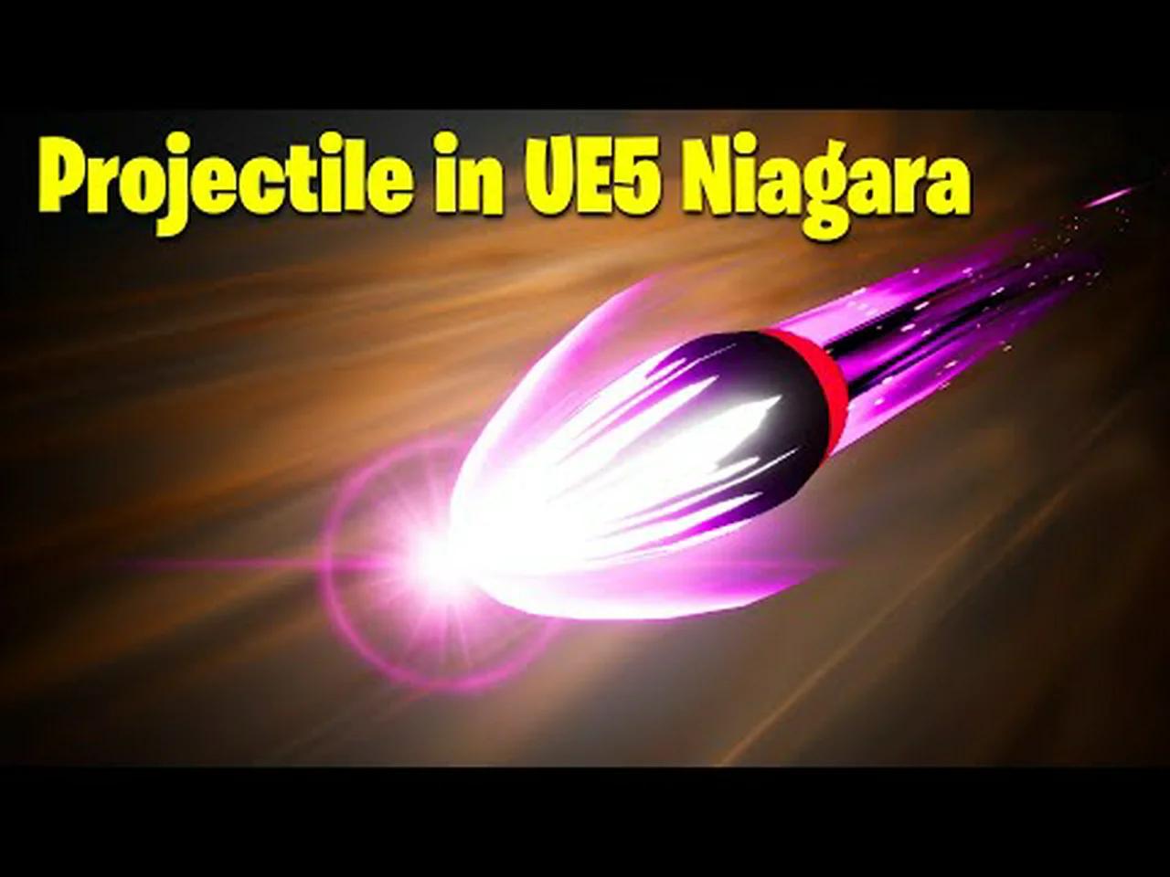 Projectile in UE5 Niagara Tutorial | Download Files