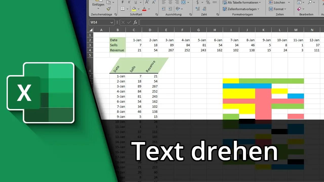 Excel Text drehen | Excel vertikal schreiben Tutorial
