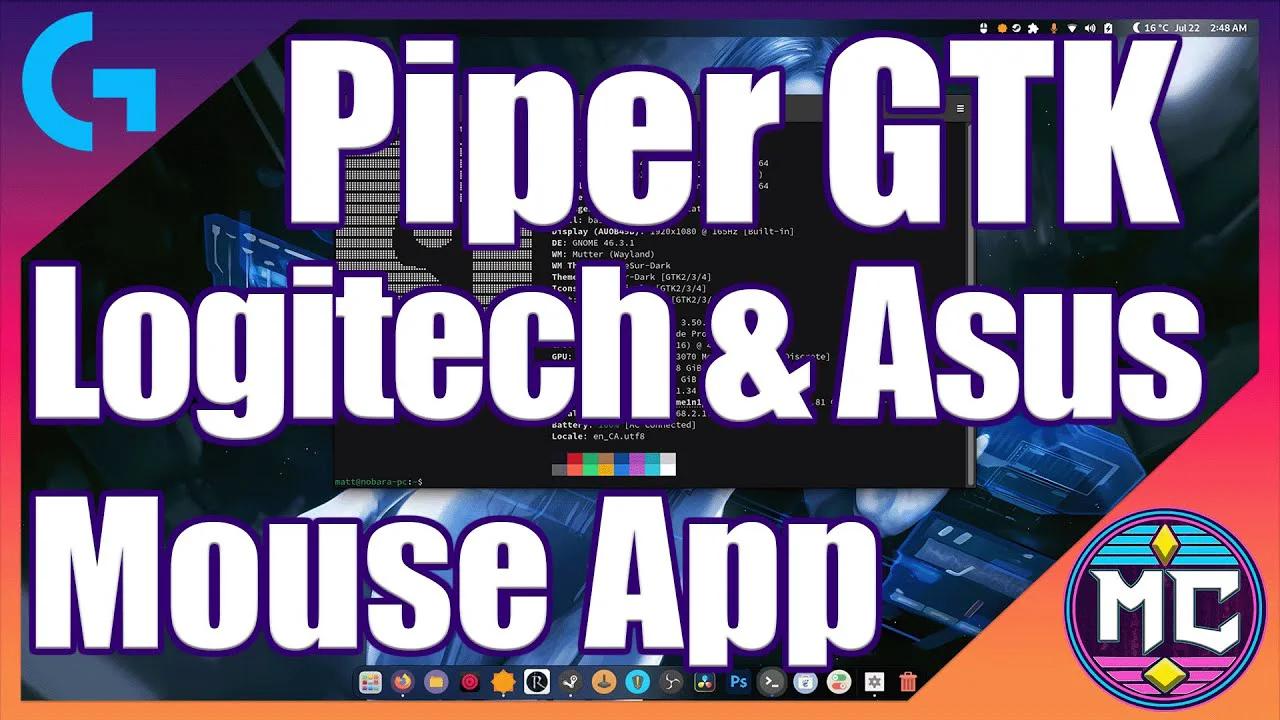 Piper A Logitech and Asus GUI App To Control Gaming Mice