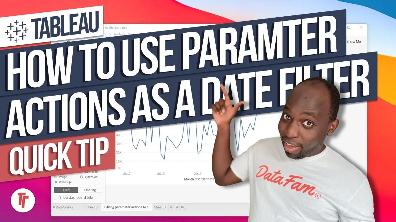 Using Parameter actions in Tableau to filter sheets: Quick Tip