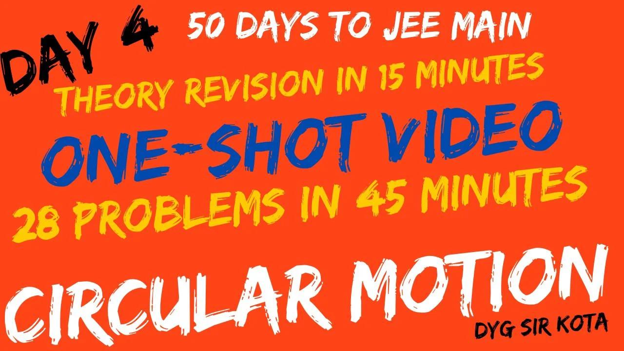 Circular Motion Revision one shot JEE Main