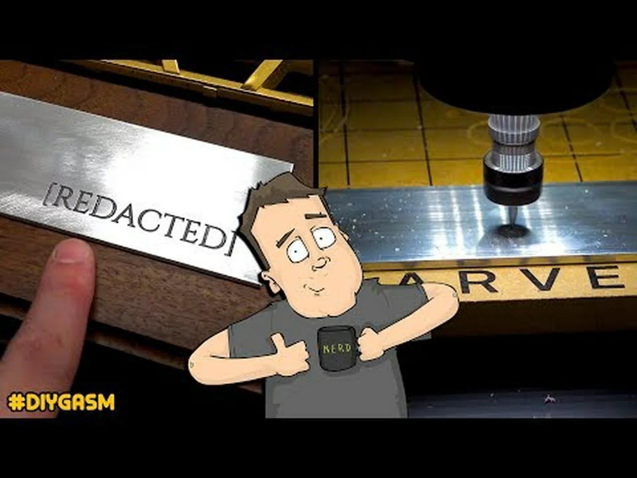 Engraving Text on Aluminum with Inventables Carvey Desktop CNC Router