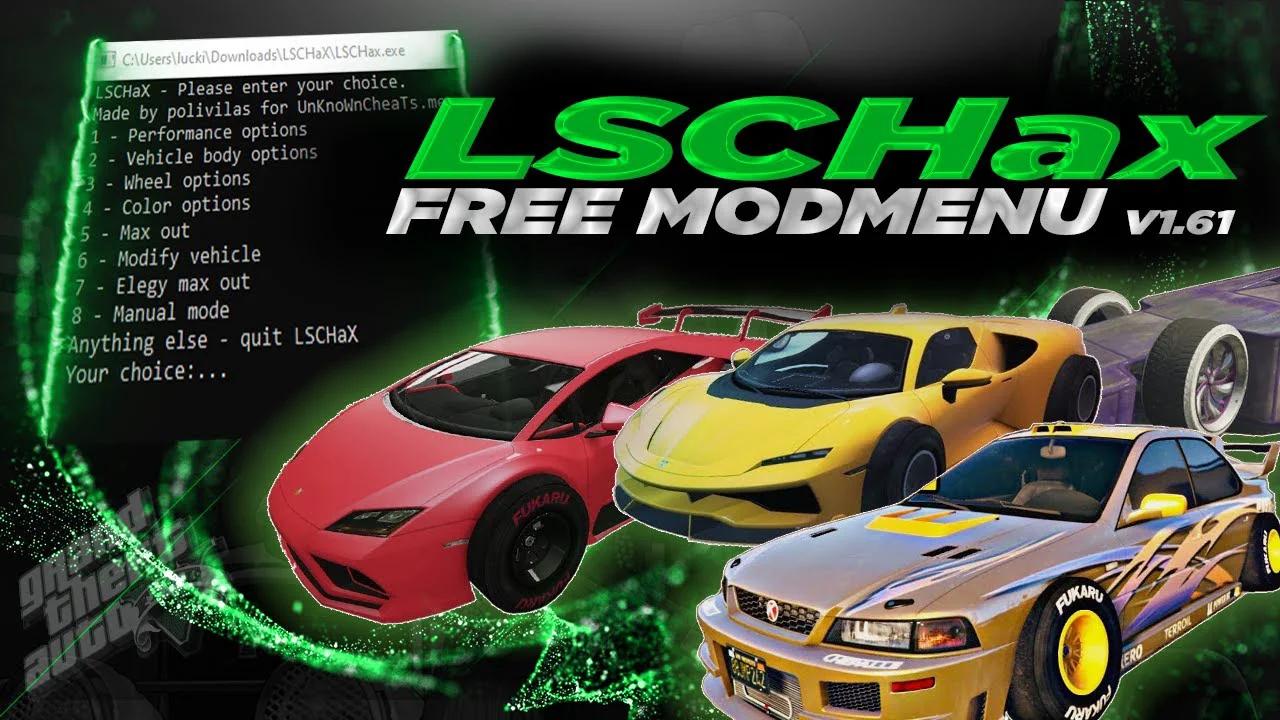 GTA5 Online 1.61💥 Mod Menu LscHax💥Convierto vehiculos de la calle Por ...