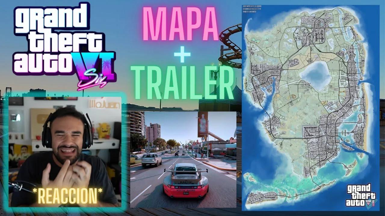 😲MAPA y TRAILER del GTA 6 reacción de ILLOJUAN #illojuan #gta6 #gta