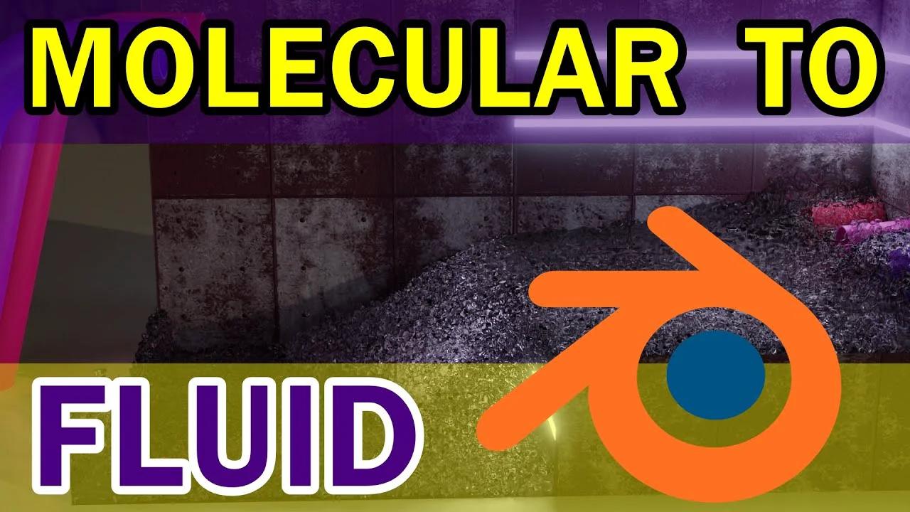 Molecular Script To Fluid Transition Simulation & More - Blender