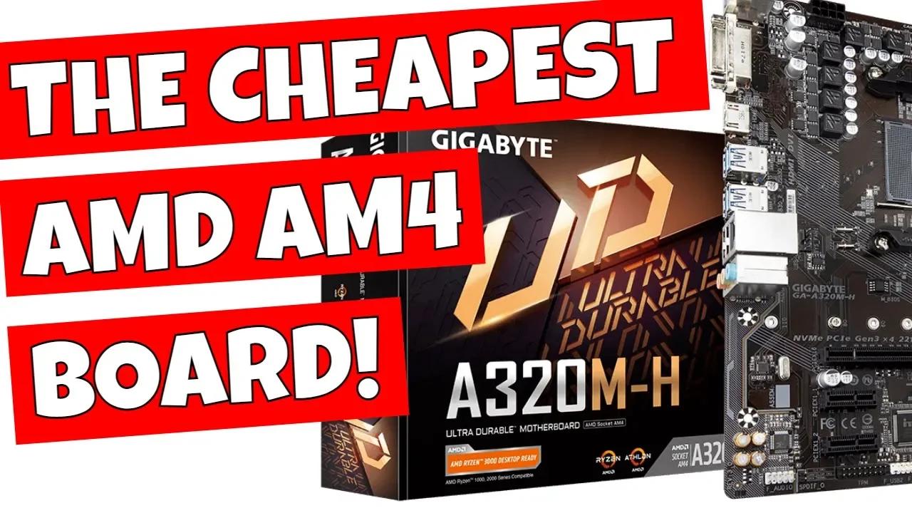 Cheapest Budget AMD AM4 Motherboard Gigabyte A320M-H With No Wifi Or ...