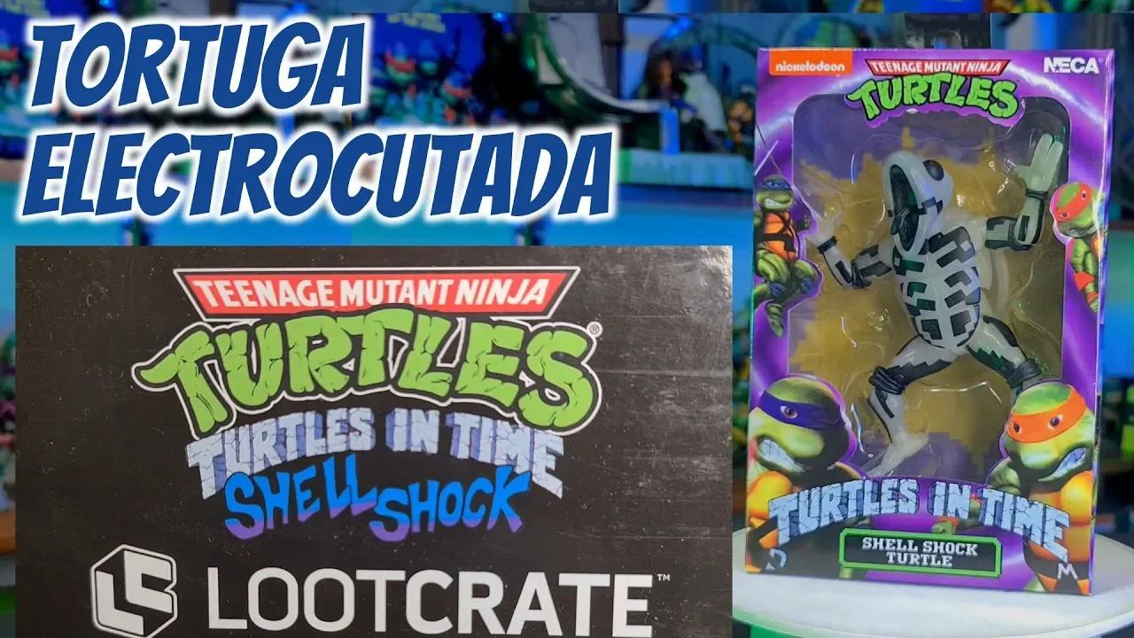NECA TMNT SHELL SHOCK LOOTCRATE TURTLES IN TIME- UNBOXING / REVIEW EN ...