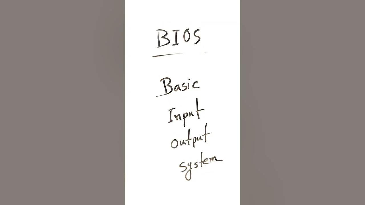 Basic Input Output System